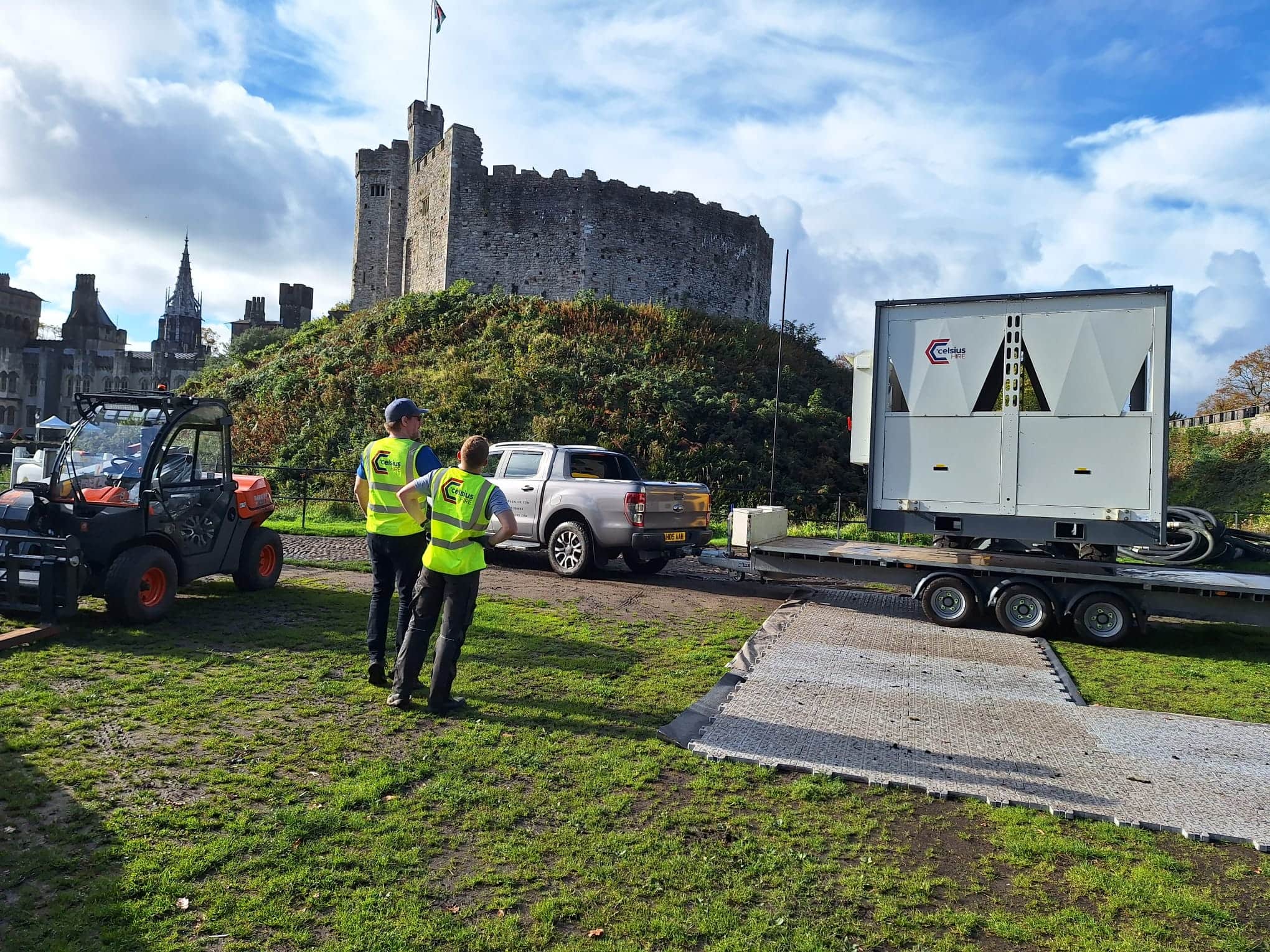 Castle Requires Large Chiller Hire for Ice Rink Season - Celsius Hire